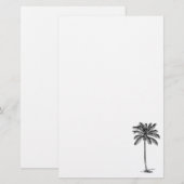 Coconut Palm Tree Tropical Beach Theme Stationery | Zazzle
