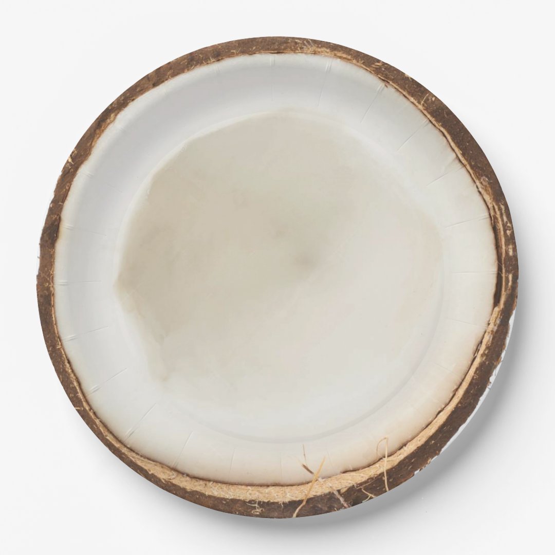 Coconut party plate | Zazzle