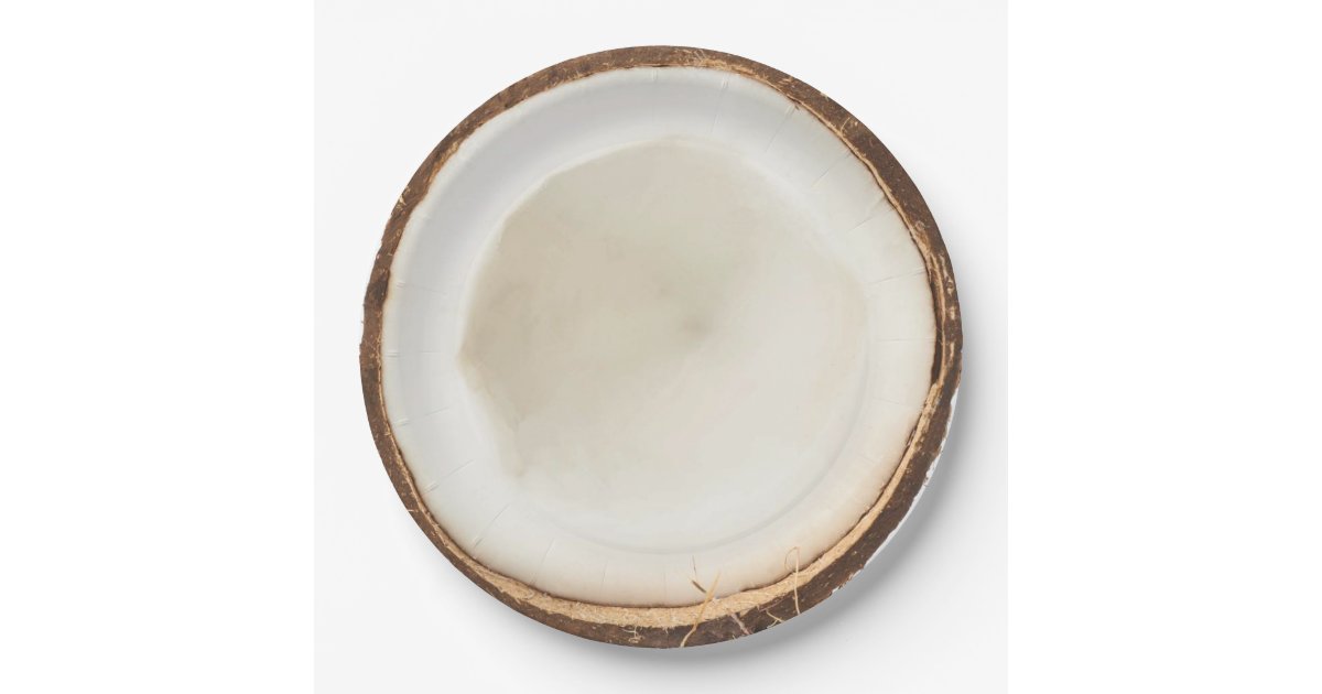 Coconut party plate | Zazzle