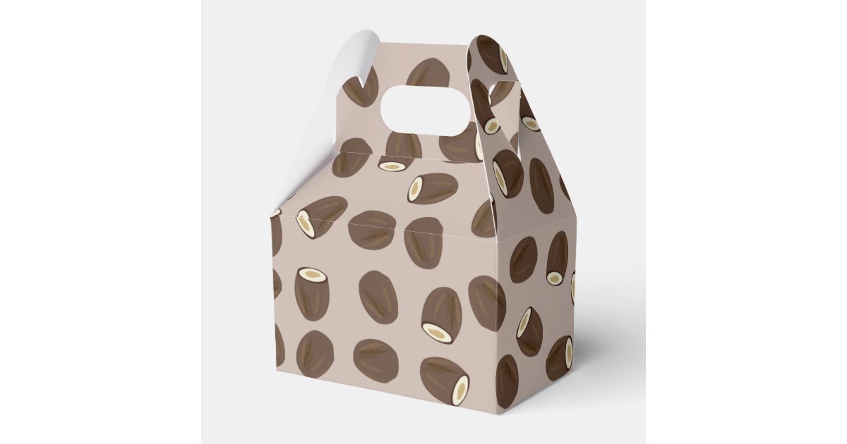 Coconut Pattern Favor Boxes | Zazzle
