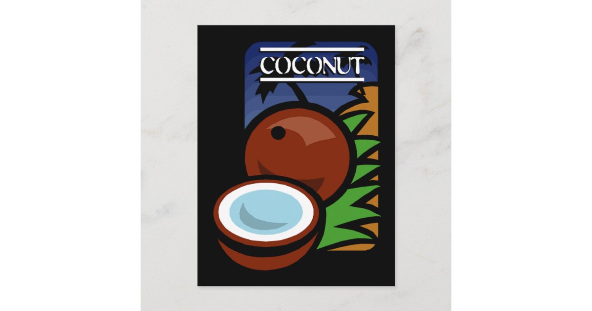 Coconut Postcard | Zazzle.com