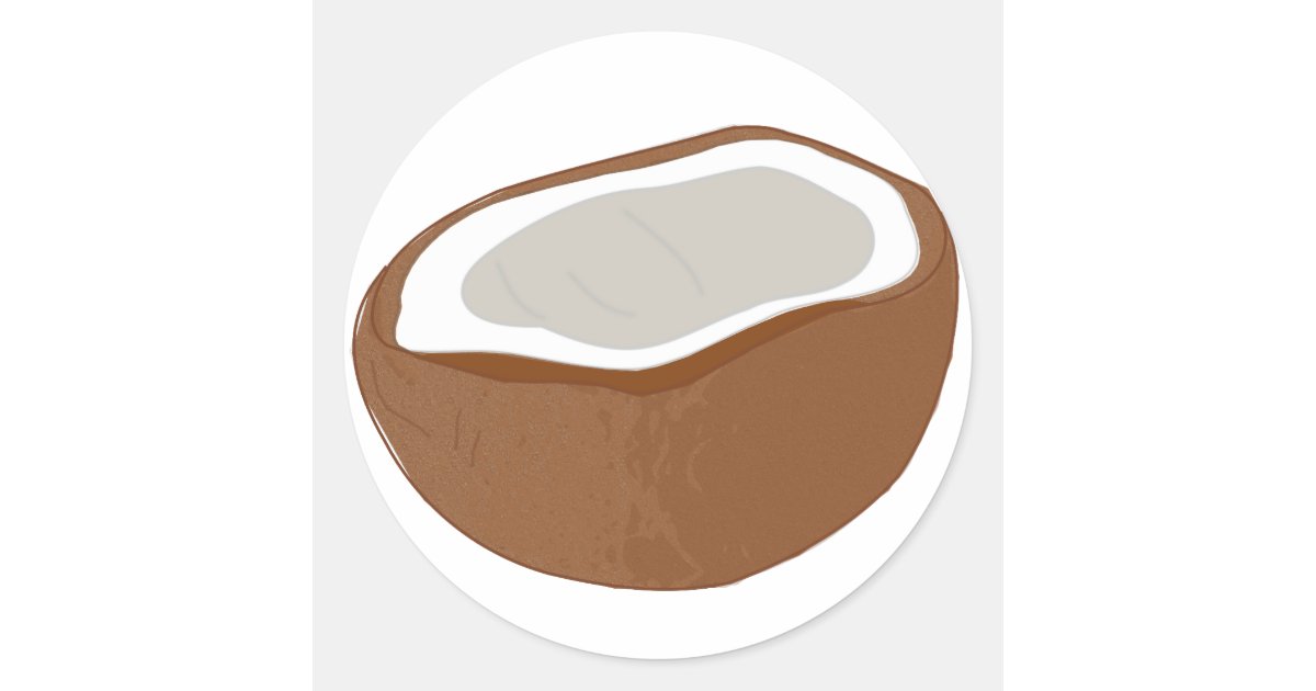 Coconut Sticker | Zazzle