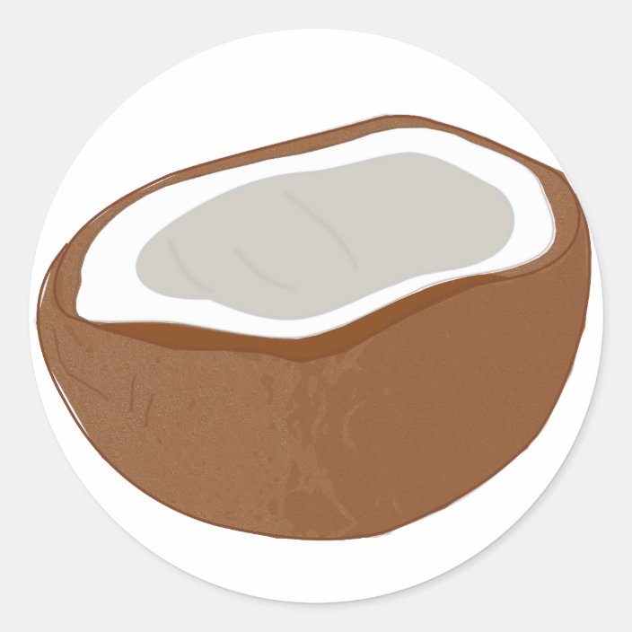 Coconut Sticker | Zazzle.com