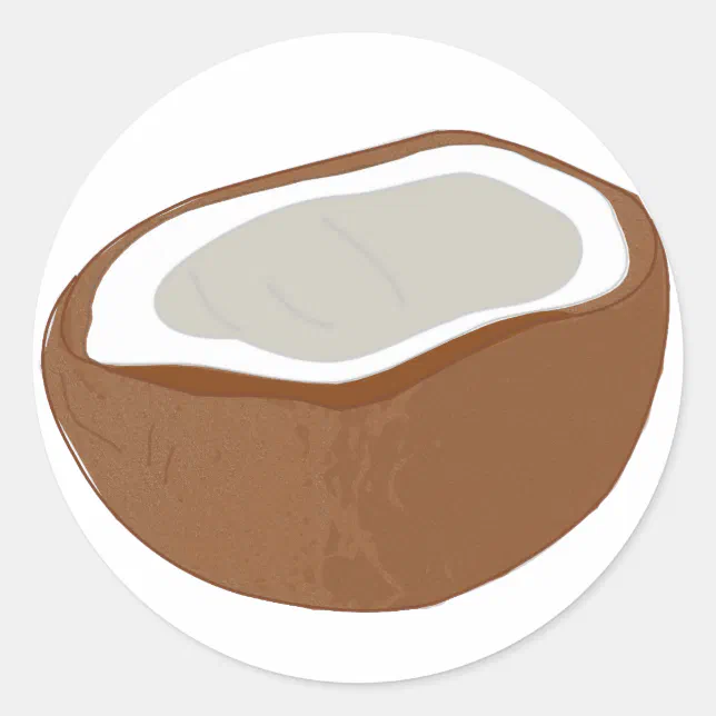 Coconut Sticker | Zazzle