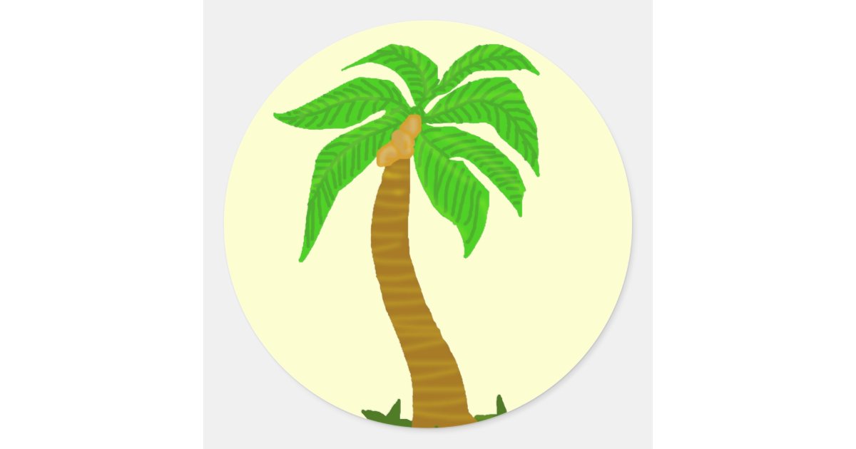 Coconut tree stickers | Zazzle.com
