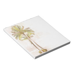 Coconut Tropical Palm Tree Notepad | Zazzle
