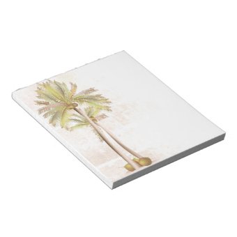 Coconut Tropical Palm Tree Notepad | Zazzle