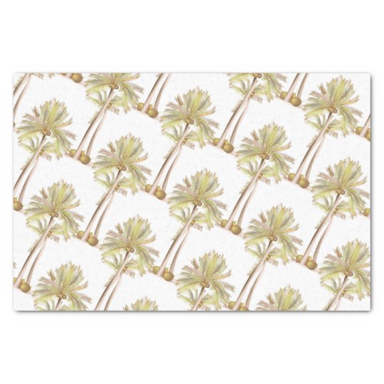 Coconut Tropical Palm Tree Tissue Paper | Zazzle.com