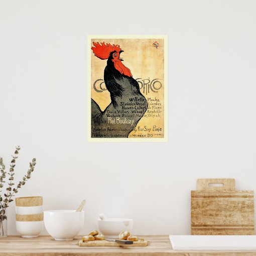 Cocorico Vintage French Poster | Zazzle