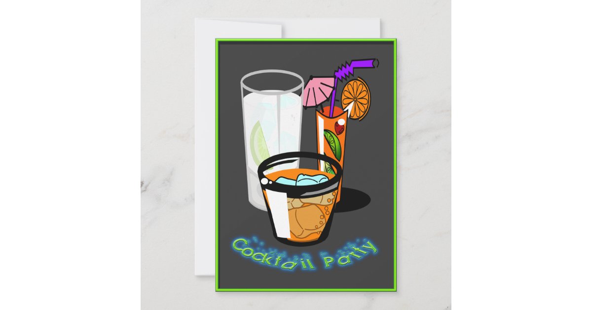 Coctails Cocktail Party Invitations | Zazzle