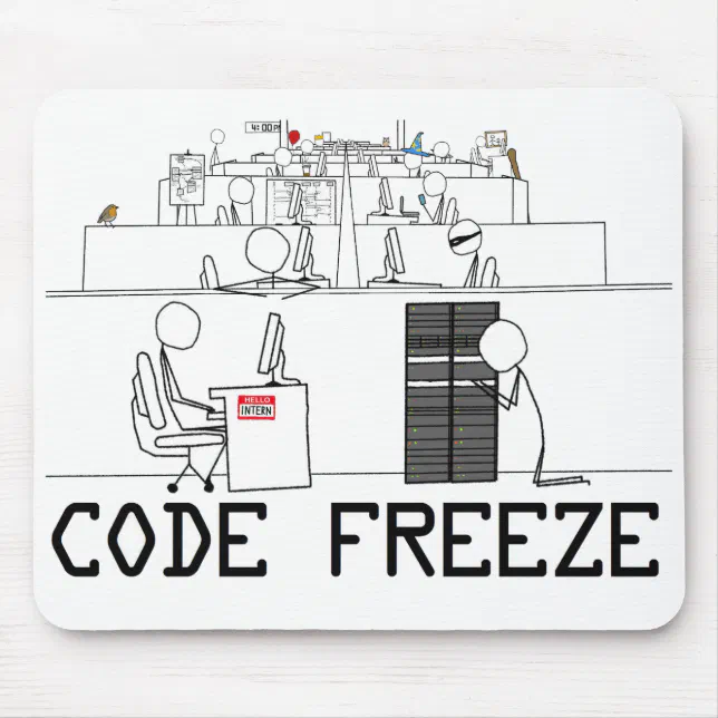 Code Freeze Mouse Pad | Zazzle
