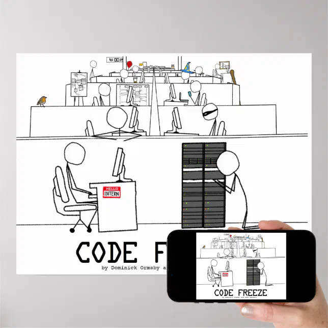 Code Freeze Poster | Zazzle