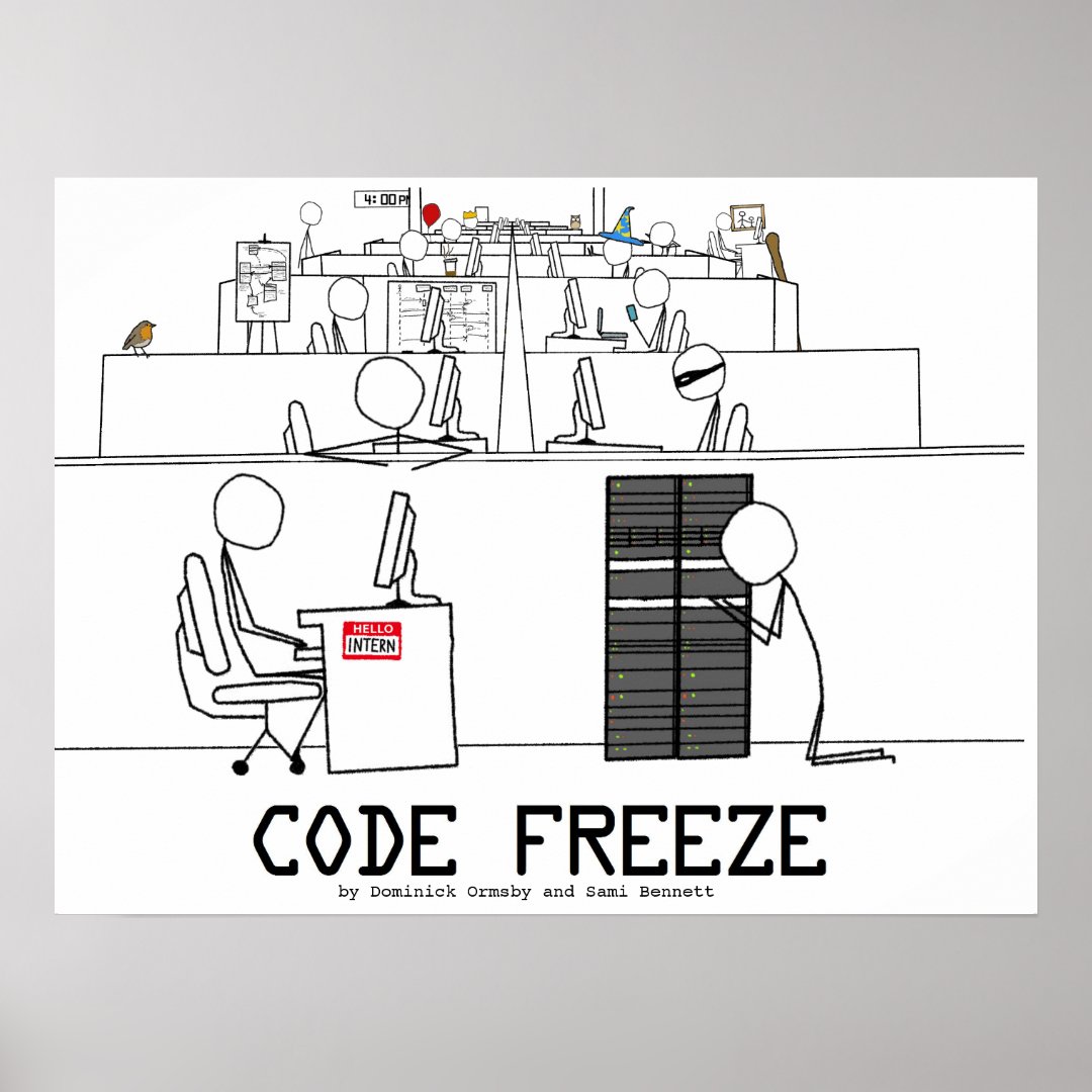 Code Freeze Poster | Zazzle
