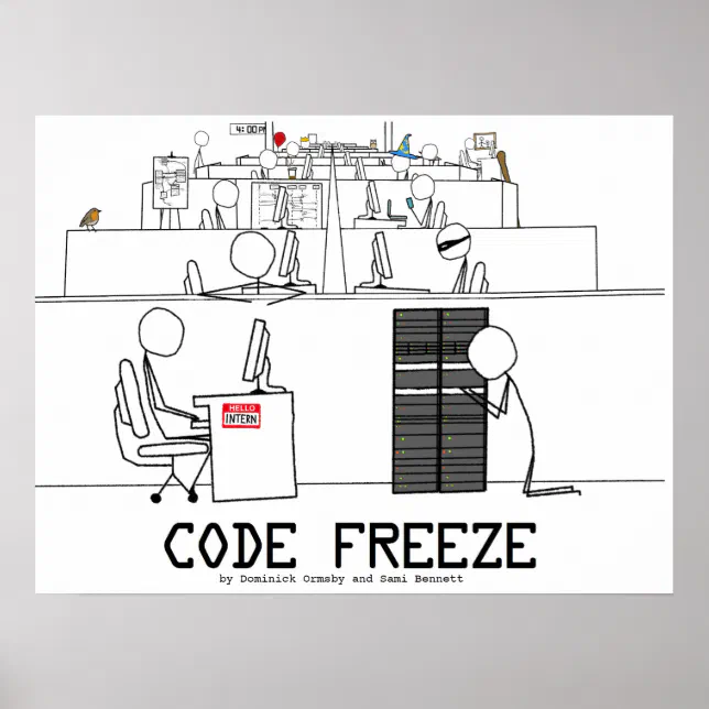 Code Freeze Poster | Zazzle