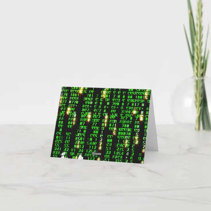Code matrix invitation | Zazzle