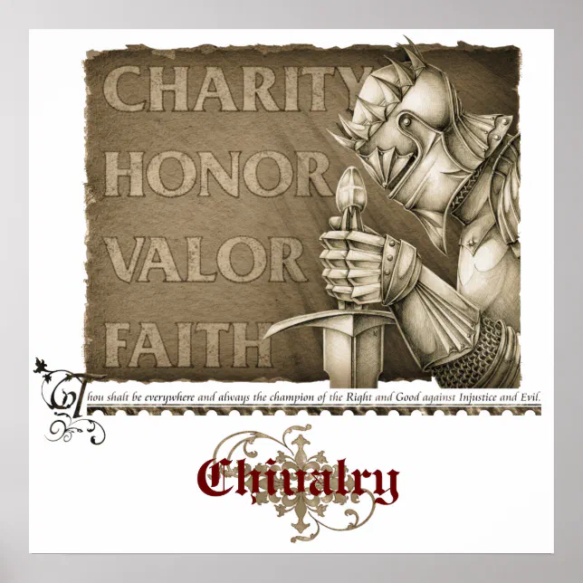 Code of Chivalry Poster | Zazzle