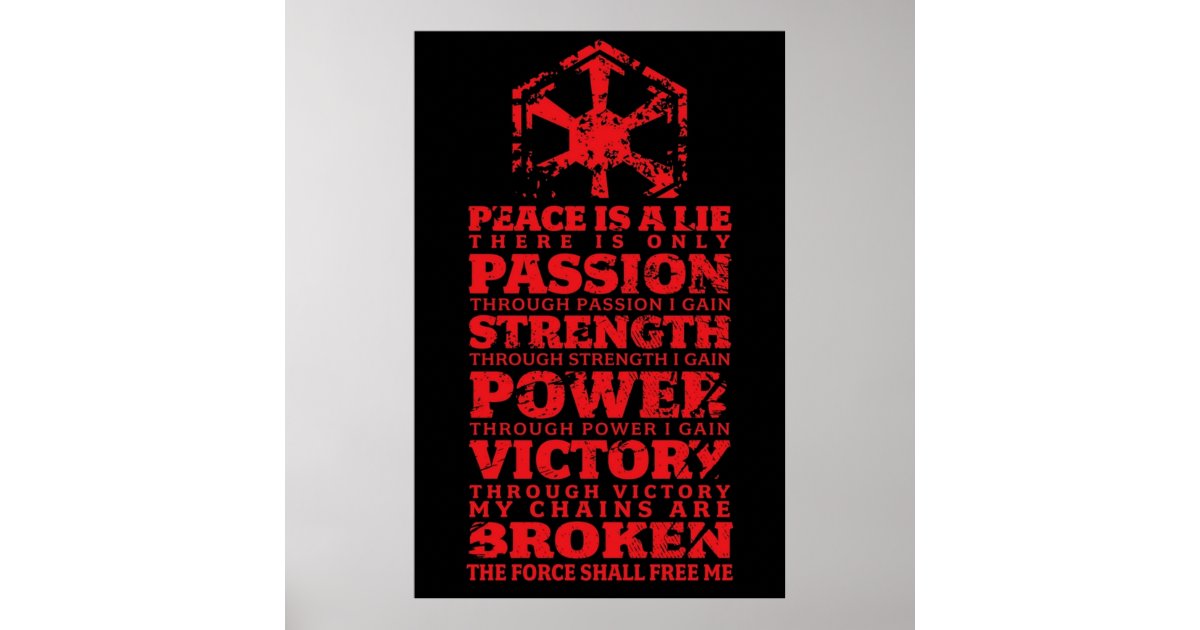 Code of the Sith Poster | Zazzle