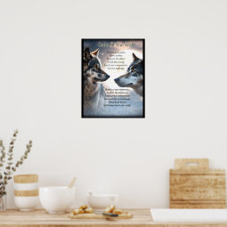 Code of the Wolf Poster | Zazzle