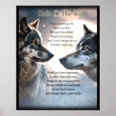 Code of the Wolf Poster | Zazzle