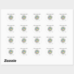 Coded To Start And Stop (Codon Wheel) Classic Round Sticker | Zazzle