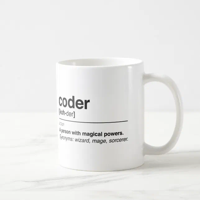 Coder definition coffee mug | Zazzle