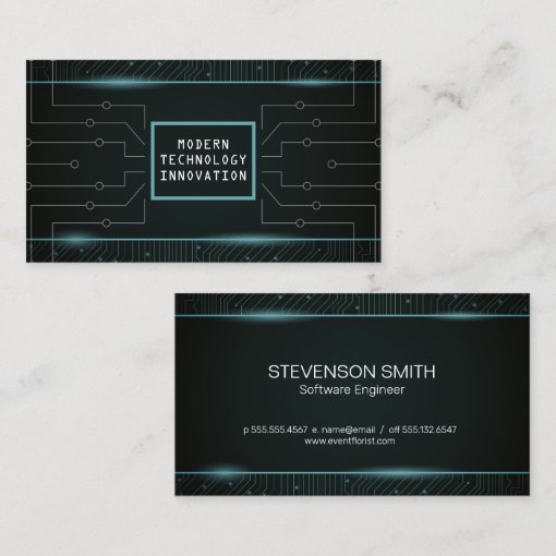 Coder | Programmer | Circuit Board Business Card | Zazzle