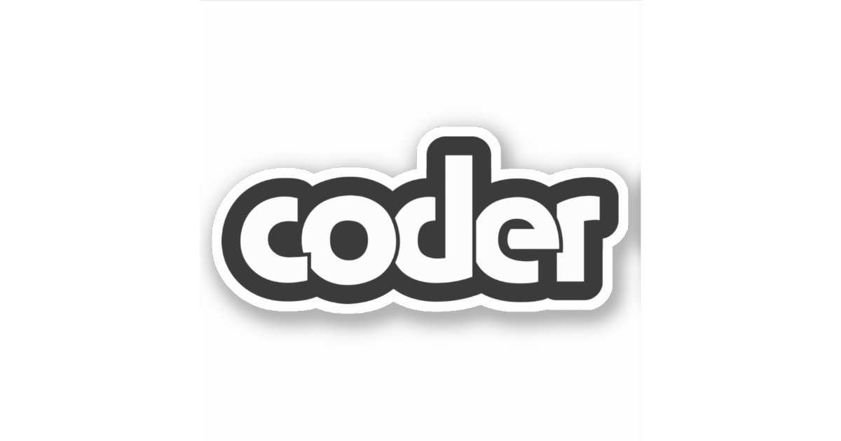 Coder Sticker | Zazzle