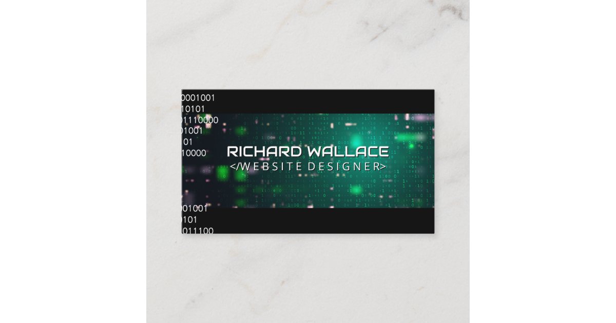 Coding Background | Software Developer Business Card | Zazzle