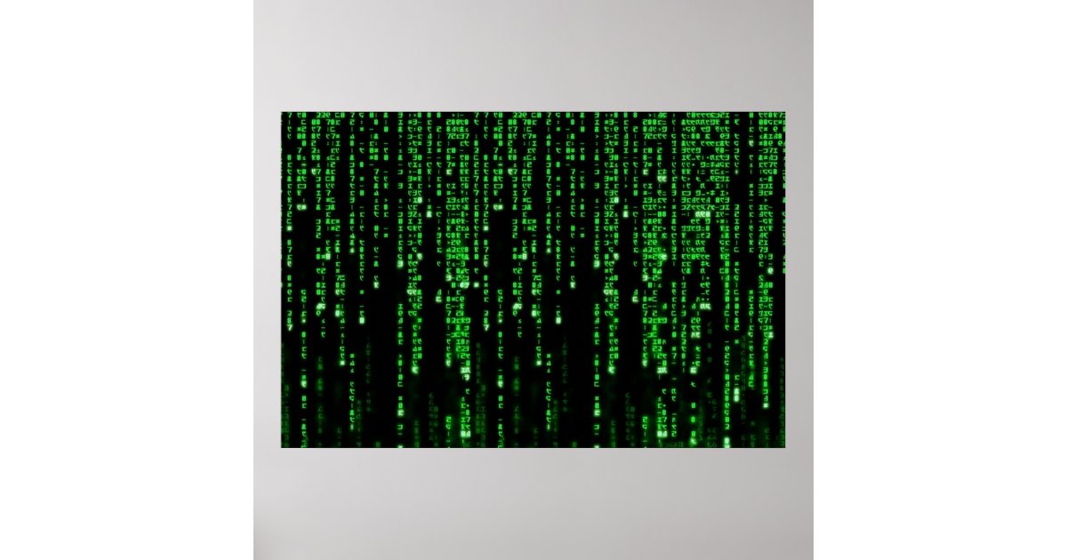 Coding binary numbers poster | Zazzle