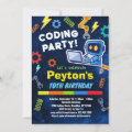 Coding Birthday Party Invitation for Kids | Zazzle