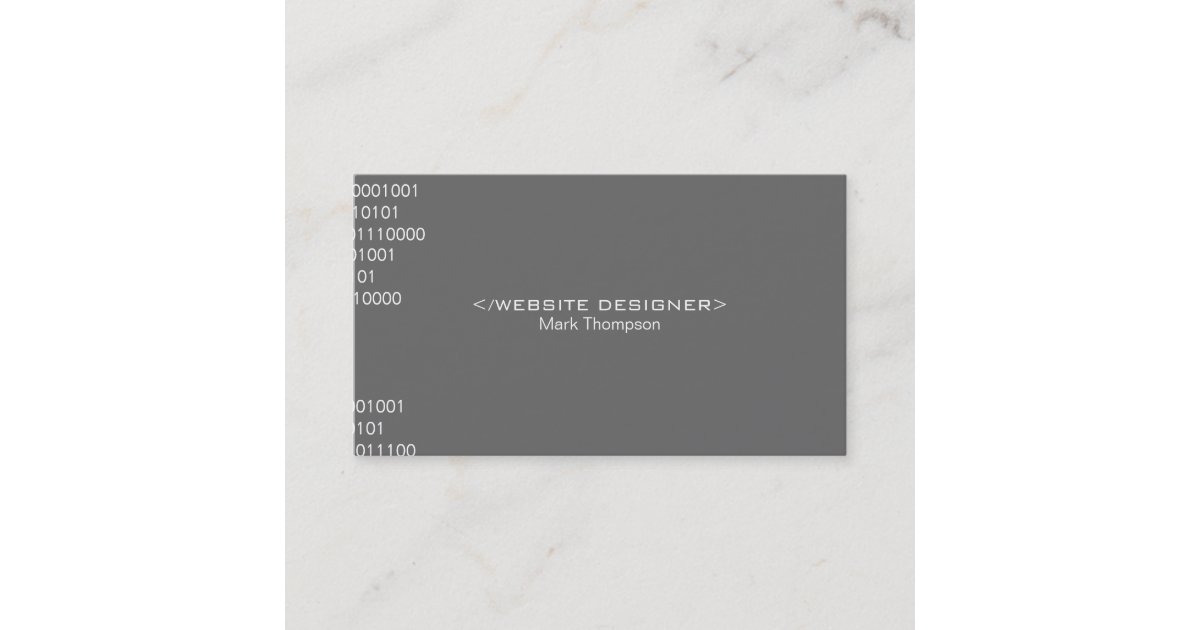 Coding Business Card | Zazzle