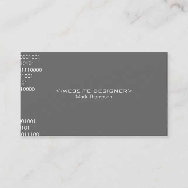 Coding Business Card | Zazzle