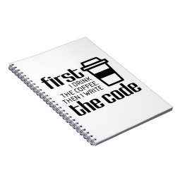 Coding Coffee Computer Programming Code Engineer Notebook | Zazzle