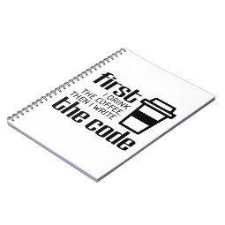 Coding Coffee Computer Programming Code Engineer Notebook | Zazzle