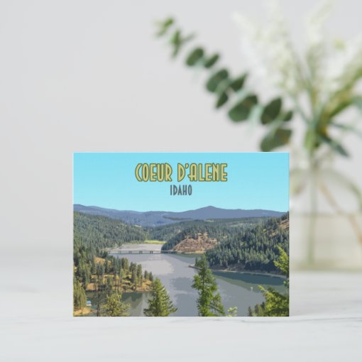 Coeur d’Alene Idaho Souvenir Postcard | Zazzle