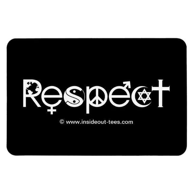Coexist with Respect - Peace Kindness & Tolerance Magnet | Zazzle