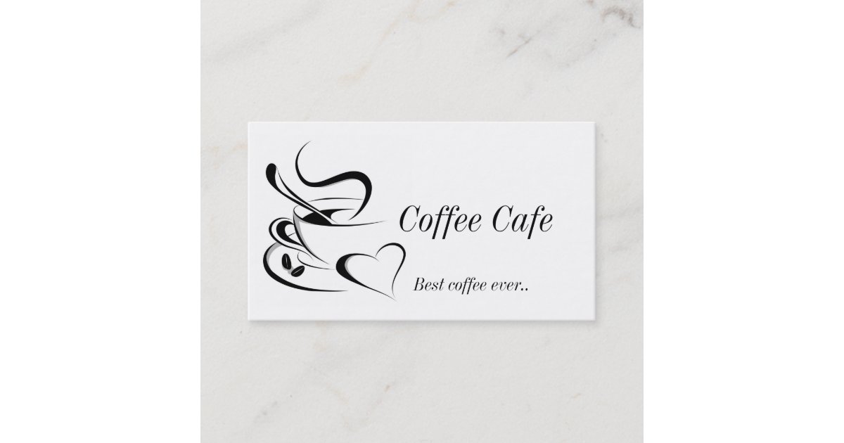 Cofee business card | Zazzle