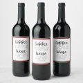 Coffee and Wine Java and Vino Wine Label | Zazzle