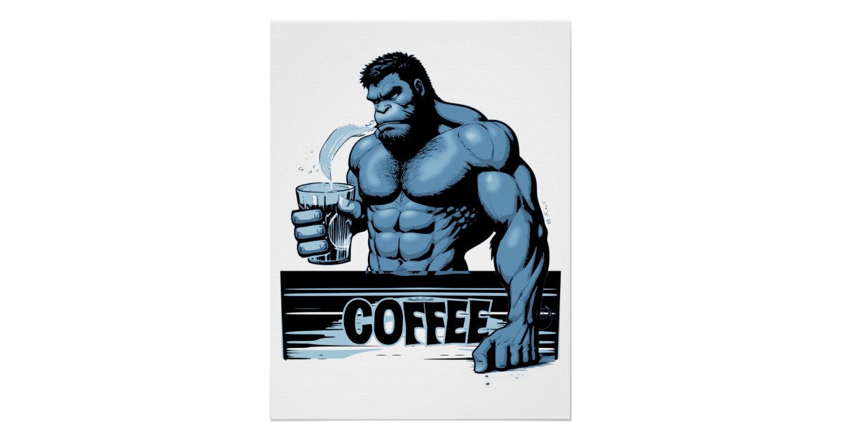 Coffee Ape Poster | Zazzle