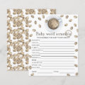 Coffee baby shower - Baby Word Scramble | Zazzle