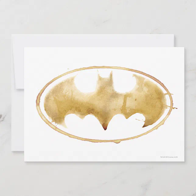 Coffee Bat Symbol Invitation | Zazzle