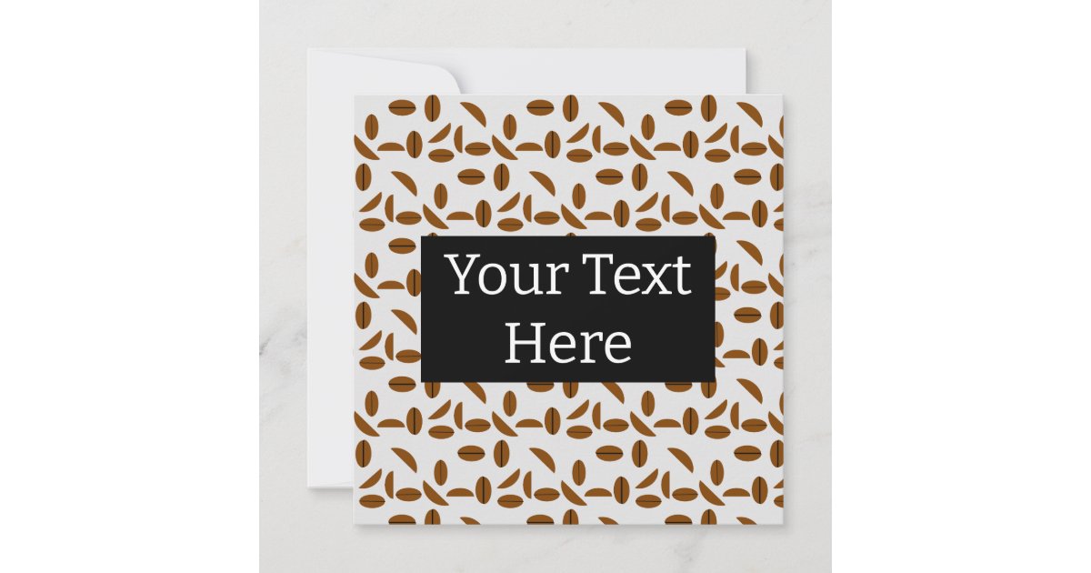 Coffee Bean Invitation | Zazzle