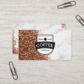 Coffee Bean Pile | Cafe Shop Business Card | Zazzle