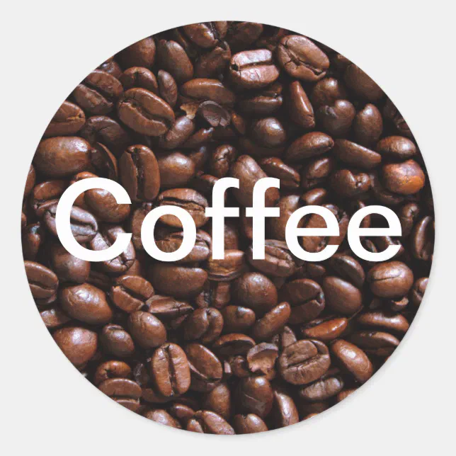 Coffee Bean Stickers | Zazzle
