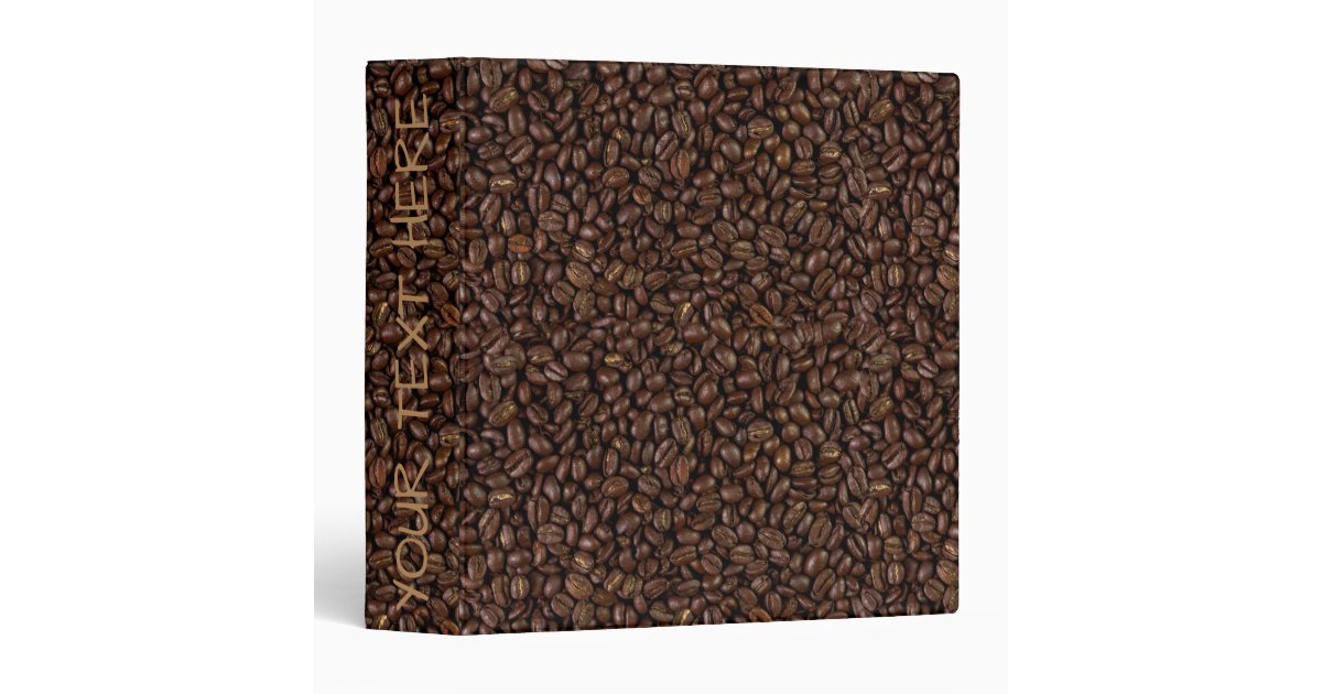 Coffee Beans 3 Ring Binder | Zazzle