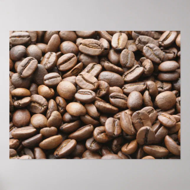 Coffee beans poster | Zazzle