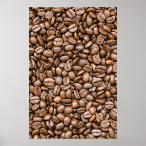 Coffee beans poster | Zazzle