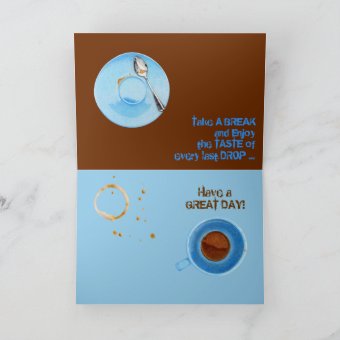 Coffee Break Birthday Card | Zazzle
