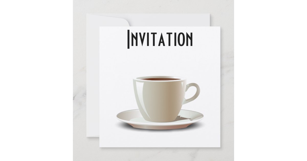 Coffee Break! Invitation | Zazzle