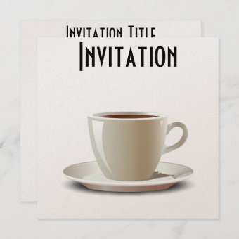 Coffee Break! Invitation | Zazzle